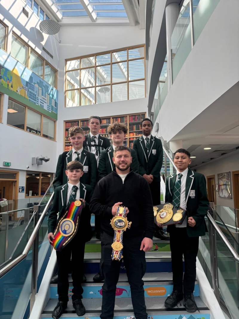 Champion Boxer Conah Walker Inspires Students At Stockport Academy | 02/04/2025 - Champion Boxer ...